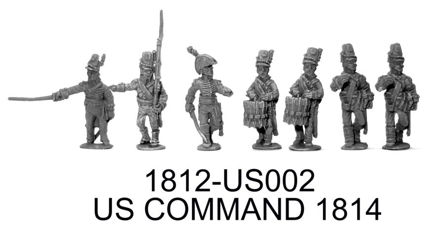Unit - US Regulars 1814 Marching – Wee Wolf Miniatures