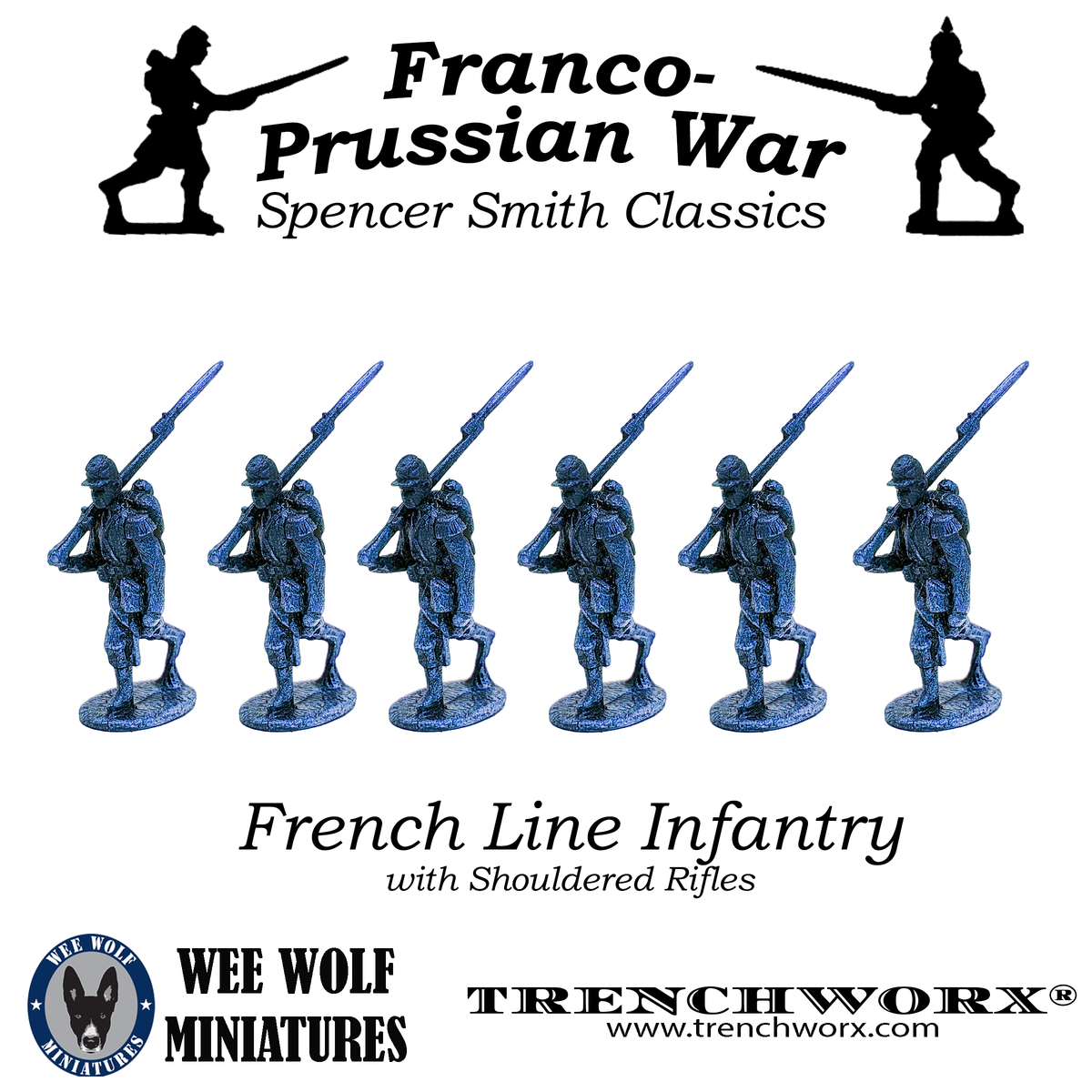 French Line Infantry - Pack of Six – Wee Wolf Miniatures