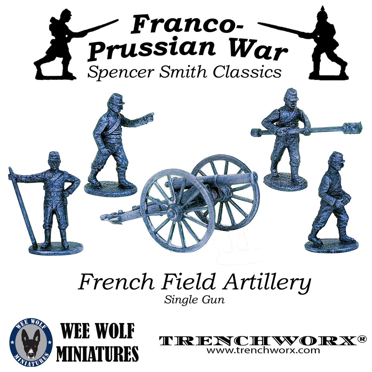 French Field Artillery - Single Gun – Wee Wolf Miniatures